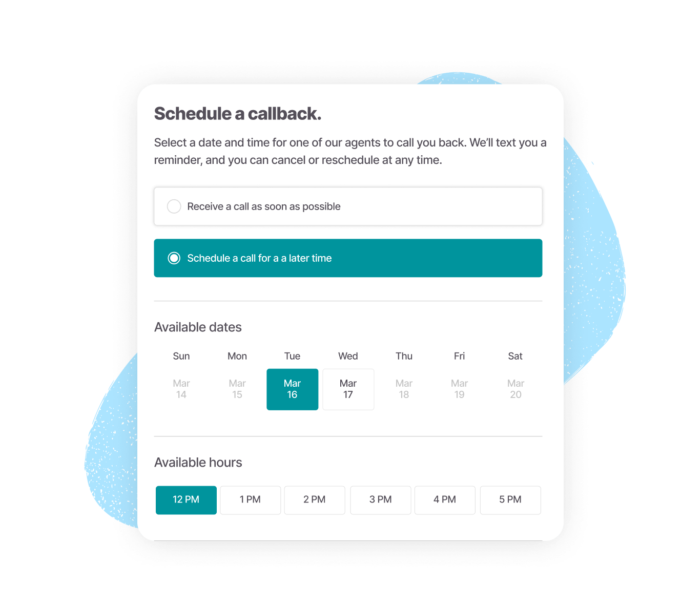 Online Call Scheduling Software for Contact Centers | Mindful