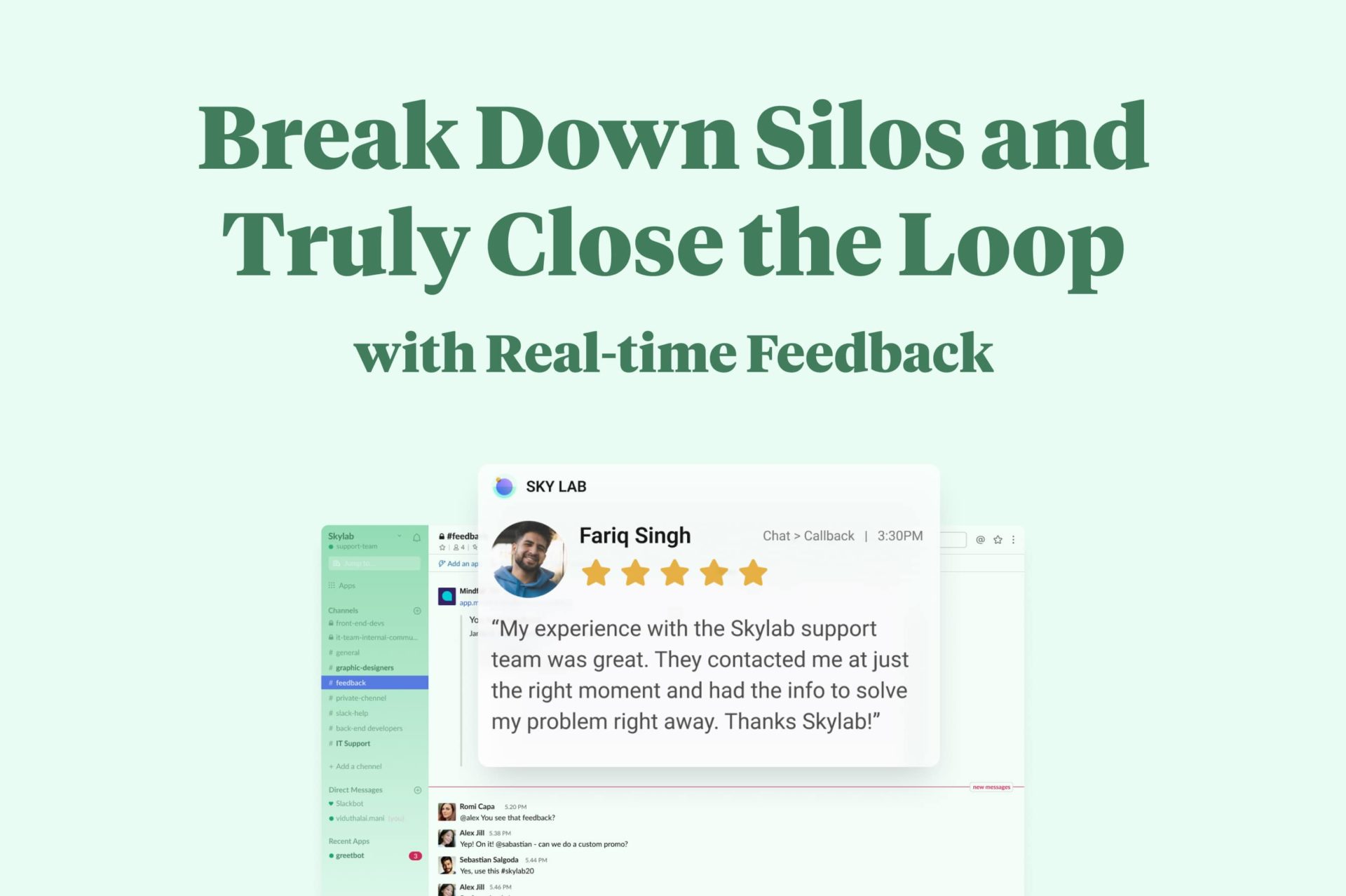 Mindful Feedback: Real-time Voice of Customer For Contact Centers